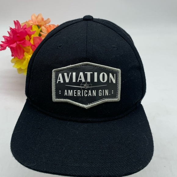 Accessories | Aviation American Gin Black Baseball Hat Adjustble Ht5376 ...